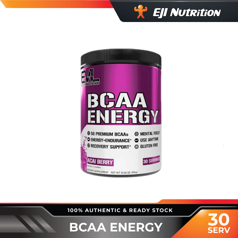 [Halal] EVL BCAA Energy, 30 Servings - BCAA Energy, Post Workout, Amino ...
