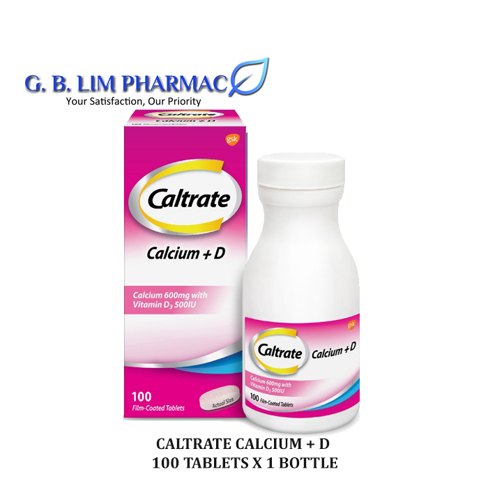 (EXP: 31-MAR-2026) Caltrate Calcium + D 60 TABLETS OR 100 TABLETS ONE ...