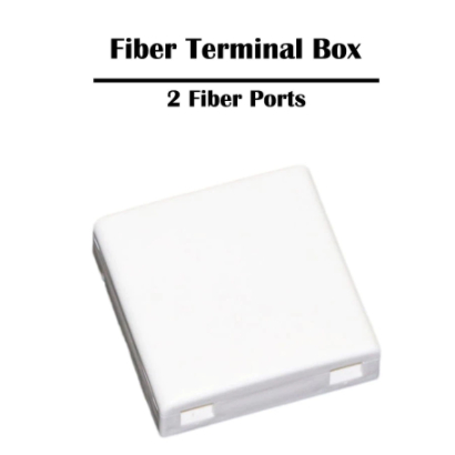 Fiber Wall Socket (FWS) FTTH 2 Port Fiber Optic Terminal Box / Junction ...