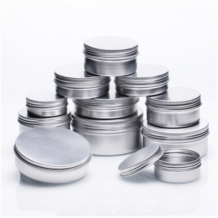 Round Aluminium Candle Jar / Metal Tin / Cosmetic Aluminium Jar ...