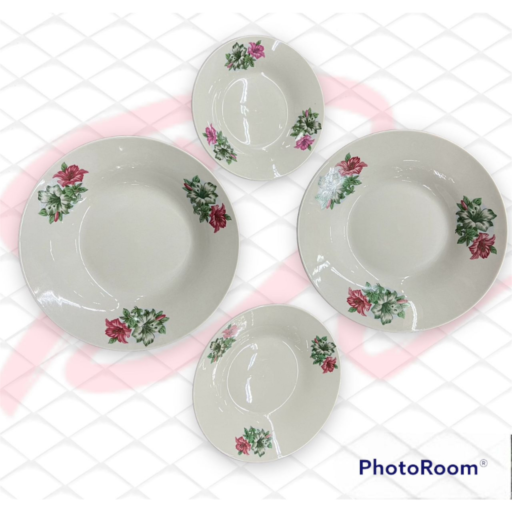 Porcelain Bunga Kangkung Plate / Pinggan | Shopee Malaysia
