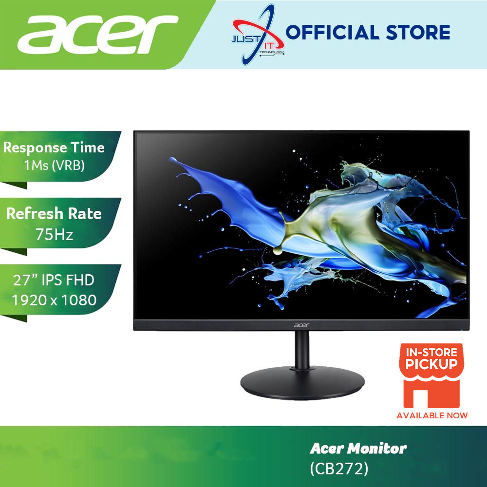 ACER CB272 27" FHD IPS 1MS FHD AMD FREESYNC MONITOR | Shopee Malaysia