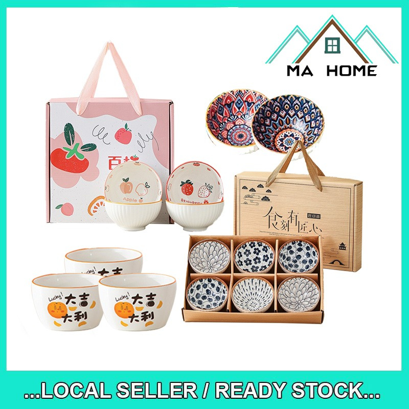 MA Home Ceramic Bowl Plate Tableware Set Dinnerware Set Rice Bowl ...