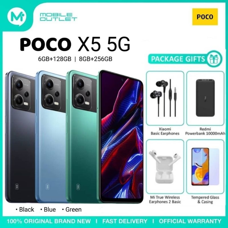 POCO X5 5G 6GB/128GB & 8GB/256GB ( 1 Year Warranty By Xiaomi Malaysia ...