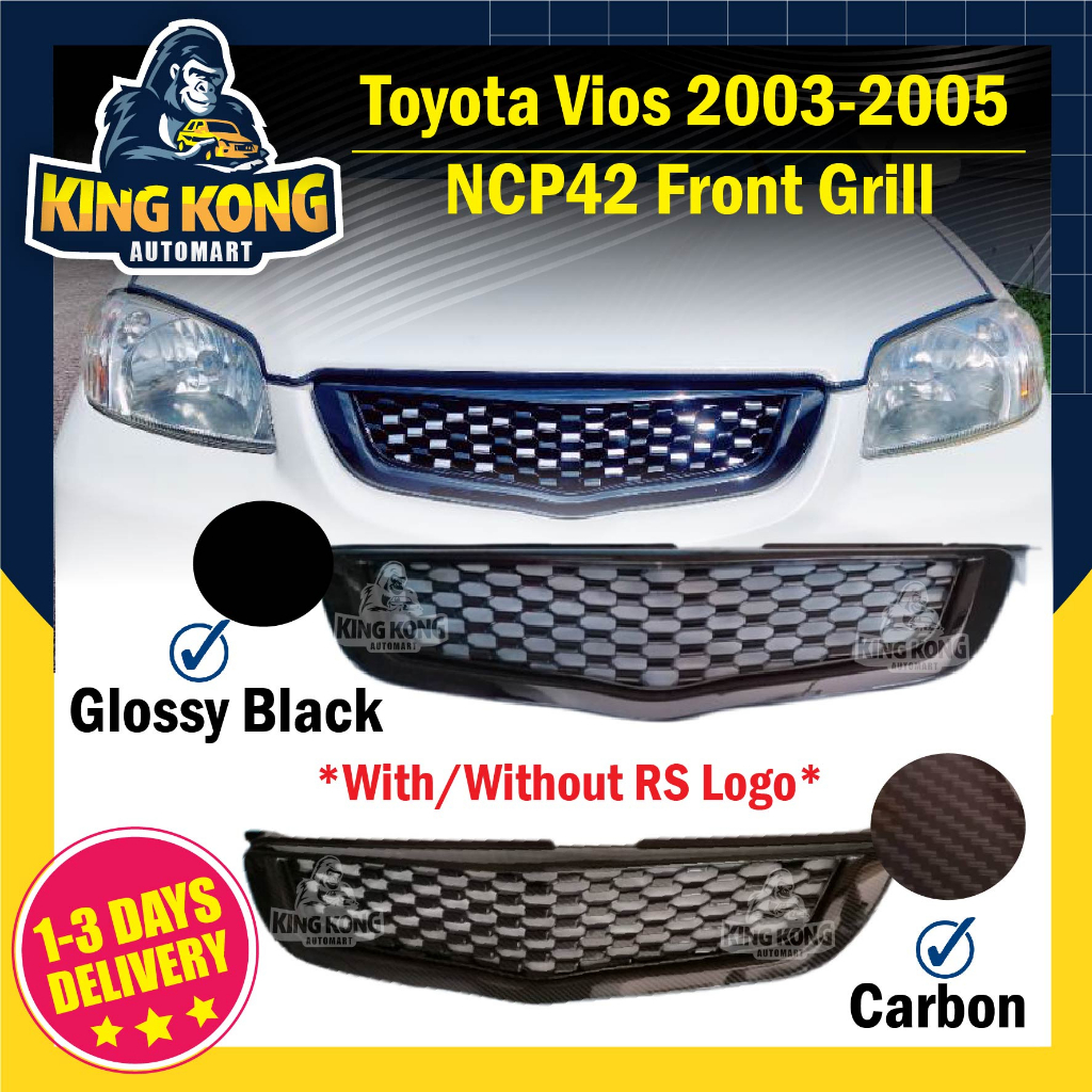 READY STOCK ! Toyota Vios Belta NCP42 Facelift Front Grill (RS Front ...