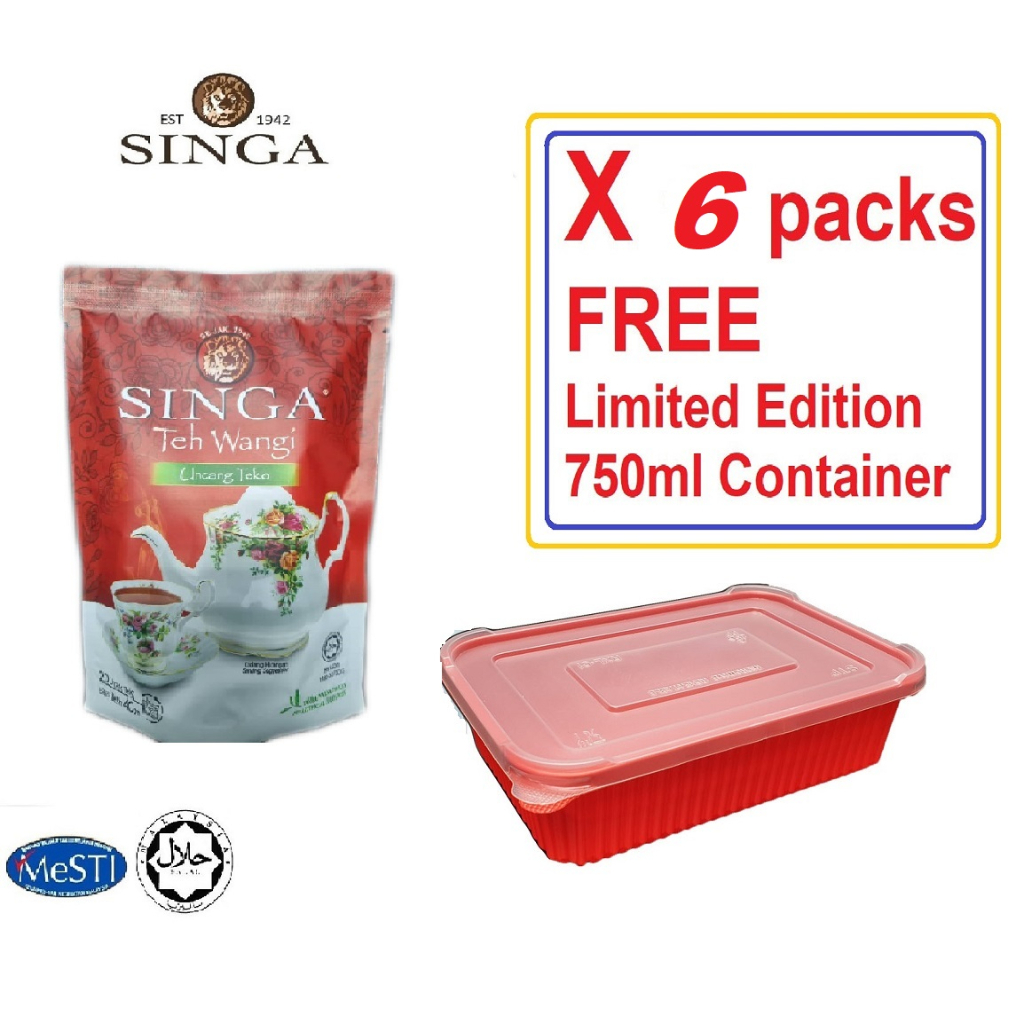 SINGA Teh Wangi Ros Uncang Teko (2g x 20's) x 6 pkts | Shopee Malaysia