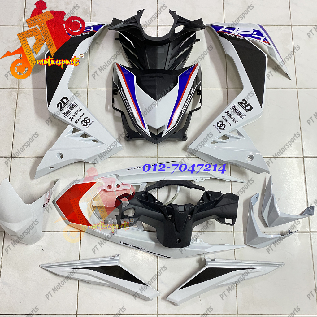 Honda Rs 150 Rs150 Bodyset Cover Set V1 V2 Crystal White HP BMW Winner Vietnam Custom | Shopee ...