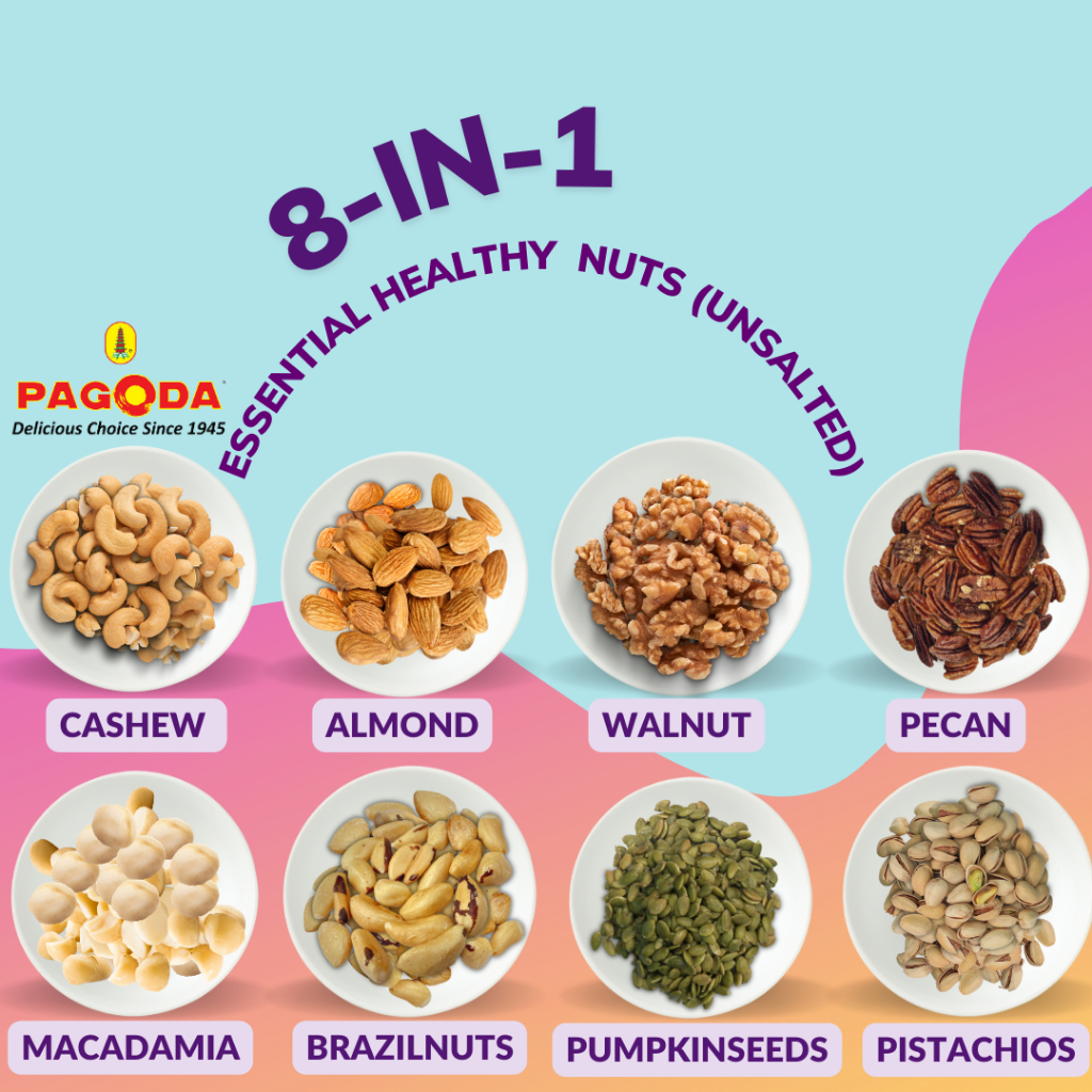 8-in-1 Essential Healthy Nuts (Unsalted) | Shopee Malaysia