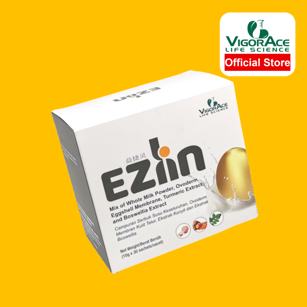 VigorAce Ezlin~Ovoderm EggShell Membrane 300mg, Turmeric & Boswellia ...