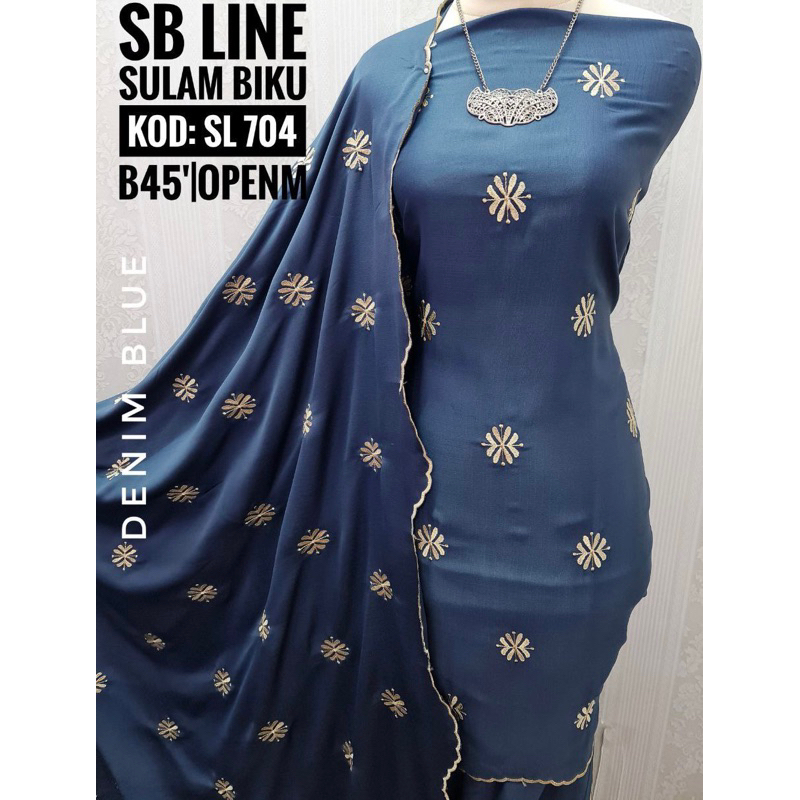 KAIN PASANG SULAM BIKU TABUR SB LINE ASTANA KAIN ELA SULAM EMBROIDERY ...