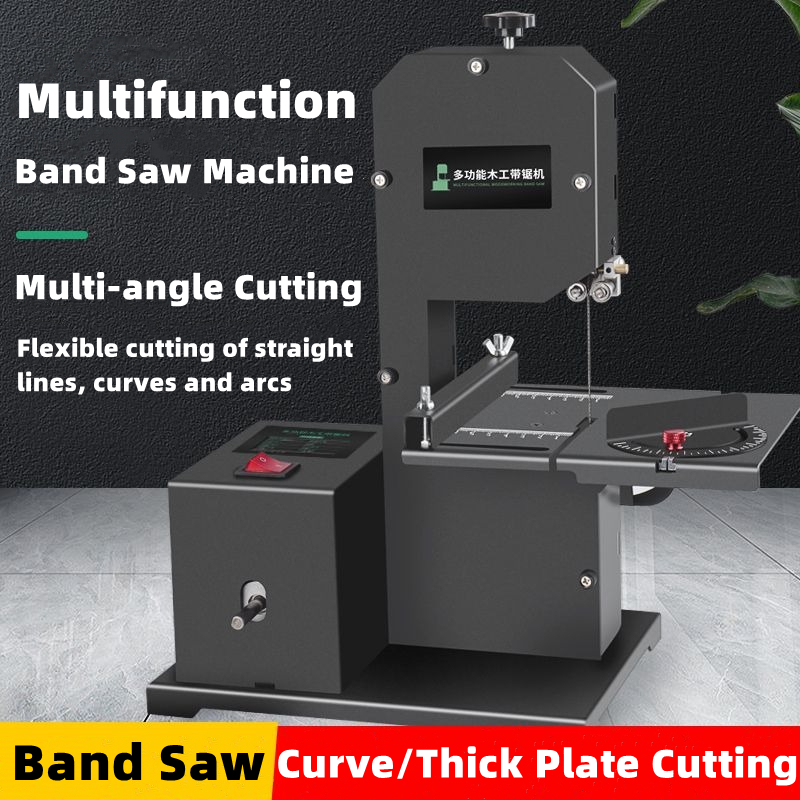 Mini Vertical Woodworking Band Saw Machine 800W Wire Saw Cutting ...