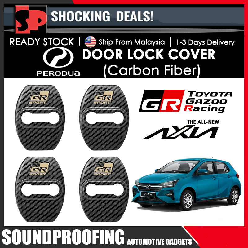 Perodua Axia 2023-2024 GR Sport Gazoo Racing Door Lock Cover Carbon ...