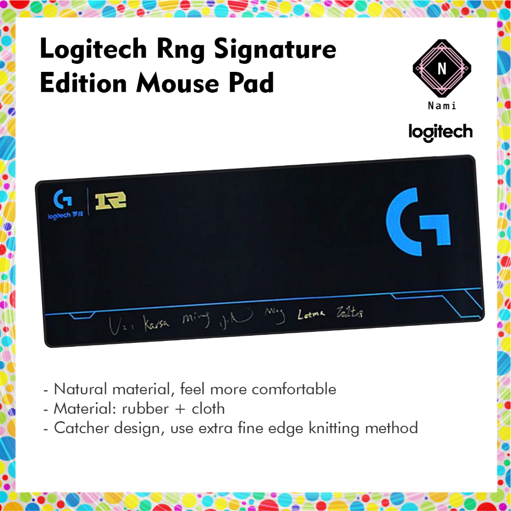 Logitech Rng Signature Edition Mouse Pad Large Size 800*300*4mm Table ...