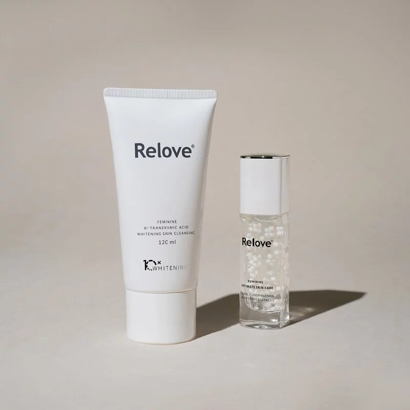 Relove Pearl Condensation Whitening Essence +Whitening Skin Feminine Cleansing 淨柔白桃-私密美白賦活晶球凝露 ...