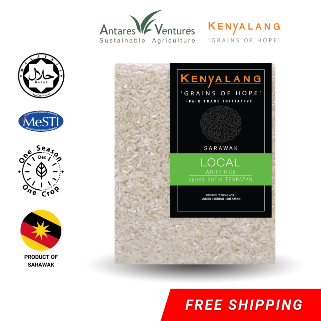 Kenyalang Sarawak Local White Rice 1kg | Shopee Malaysia