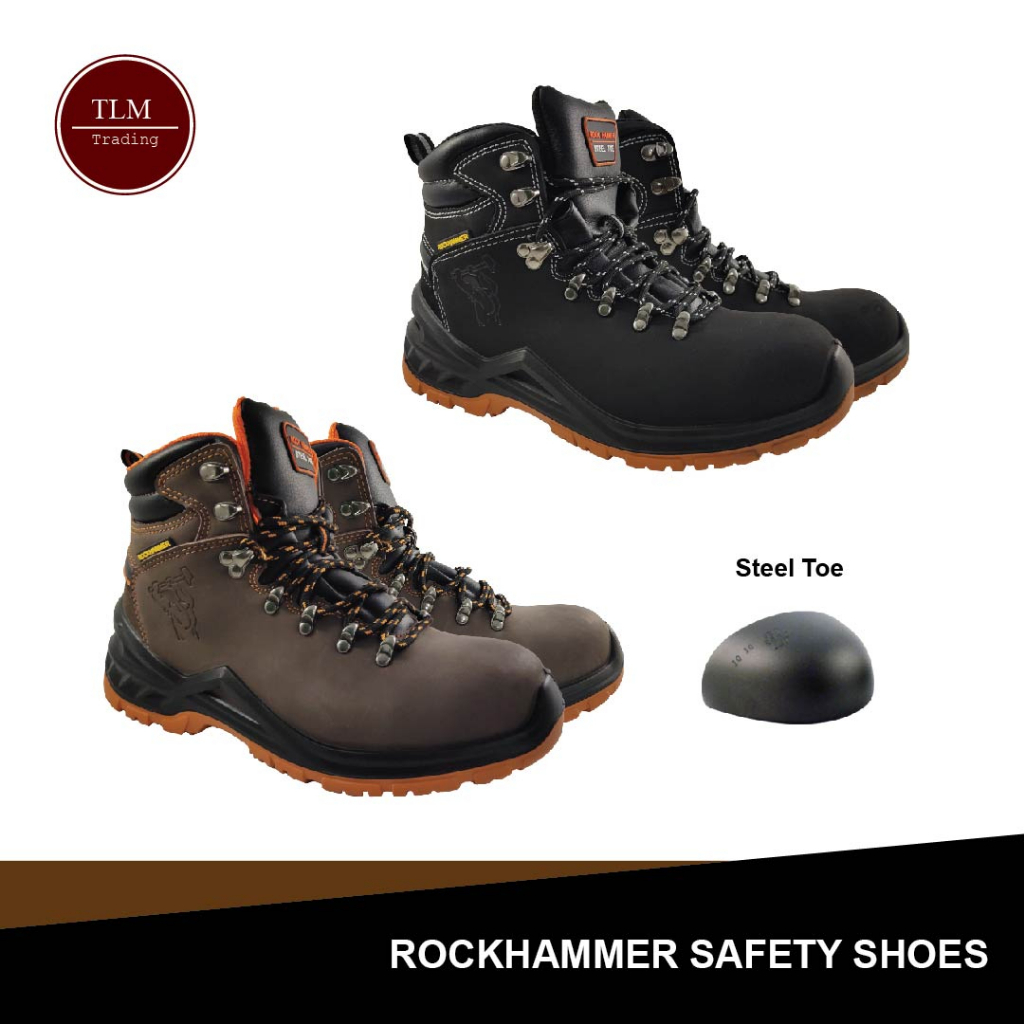 Rock Hammer Safety Shoes Steel Toe/Shoelace/Rock Hammer Kasut ...