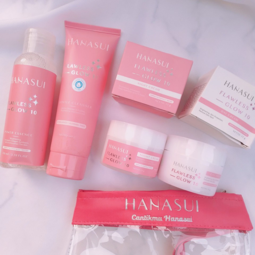 Hanasui Flawless Glow 4in1 set / Acne Treatment 5in1 Skincare Package ...