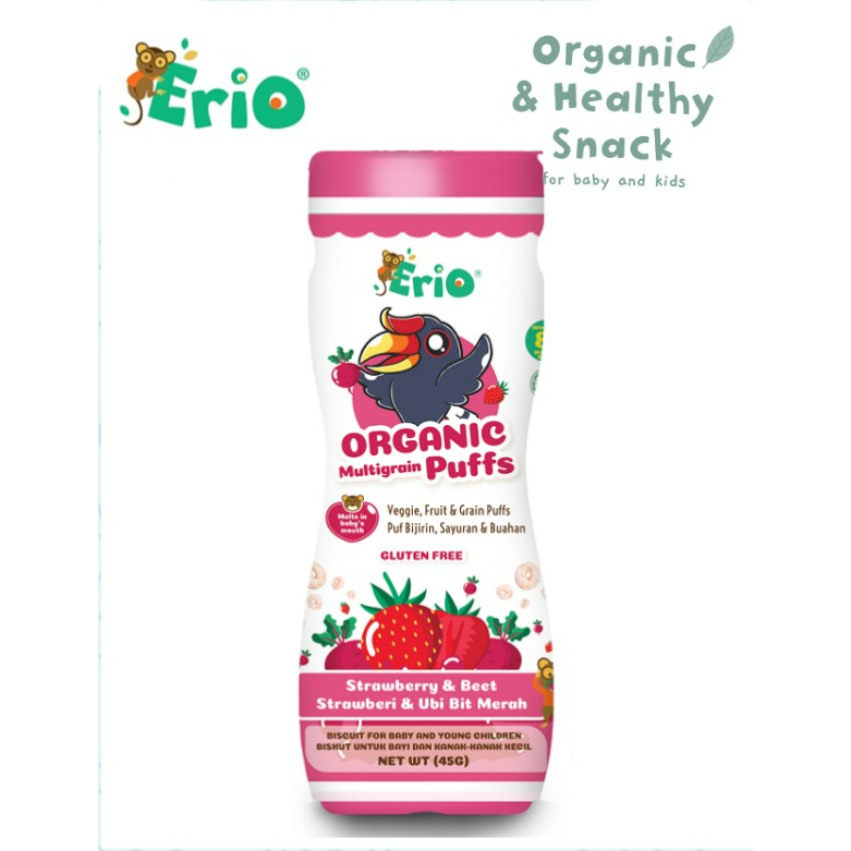 Erio Organic Multigrain Puffs 45g/pc Erio Freezy Yogi 30g/pack Halal ...