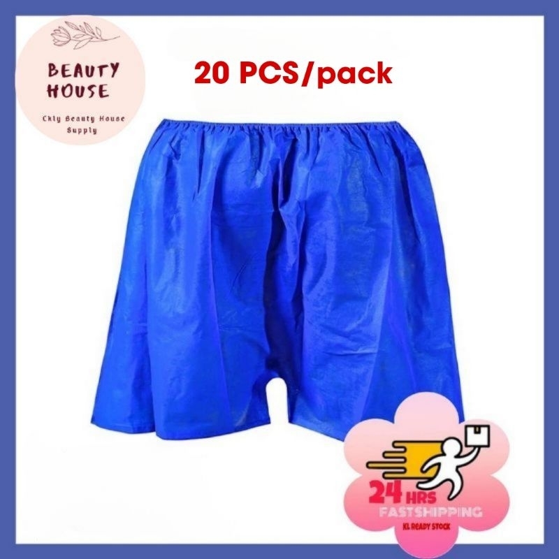 Disposable Boxer 20pcs/pack, Non-Woven, Blue color, SPA, TRAVEL, Foot ...