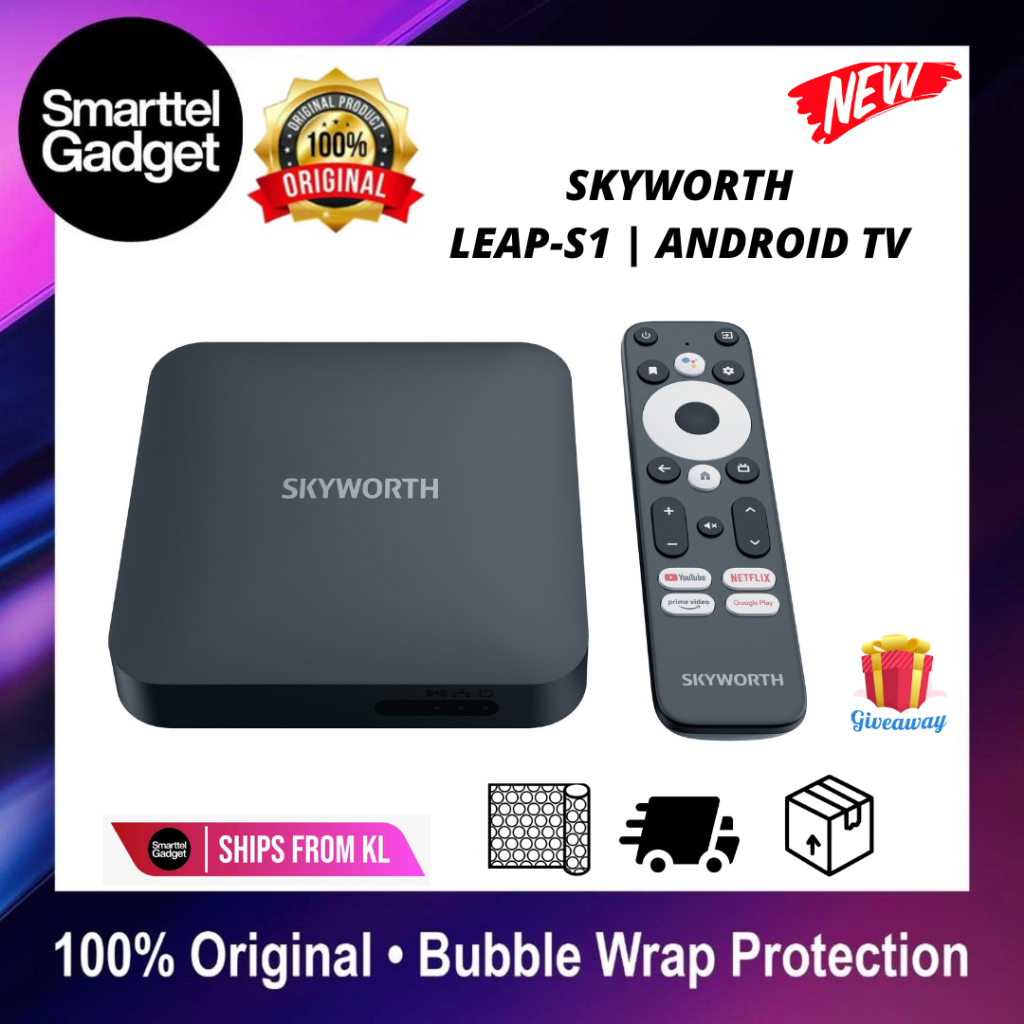 SKYWORTH Leap S1 4K Ultra HD Android TV | Chromecast Built-in | Netflix | YouTube | Disney ...