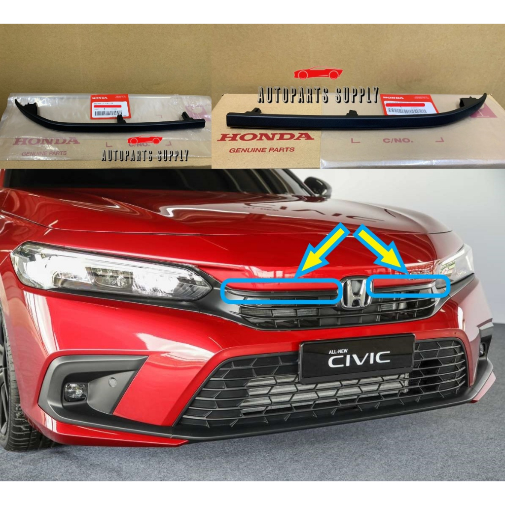 ORIGINAL HONDA CIVIC FE 2022 - 2024 FRONT GRILLE MOULDING GARNISH RH LH ...