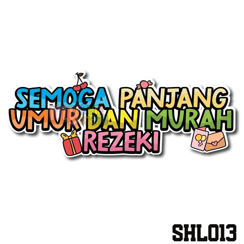 Mysuri Sticker Harijadi Sticker Birthday Kad Ucapan Shopee Malaysia