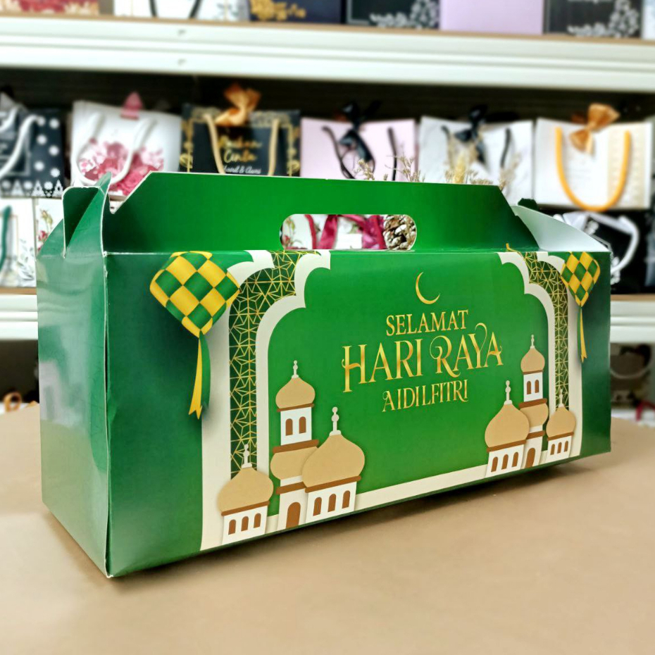 [NEW ITEM] 1 PCS HARI RAYA GIFT BOX/Kotak Balang Kuih Raya/AIDILFITRI ...