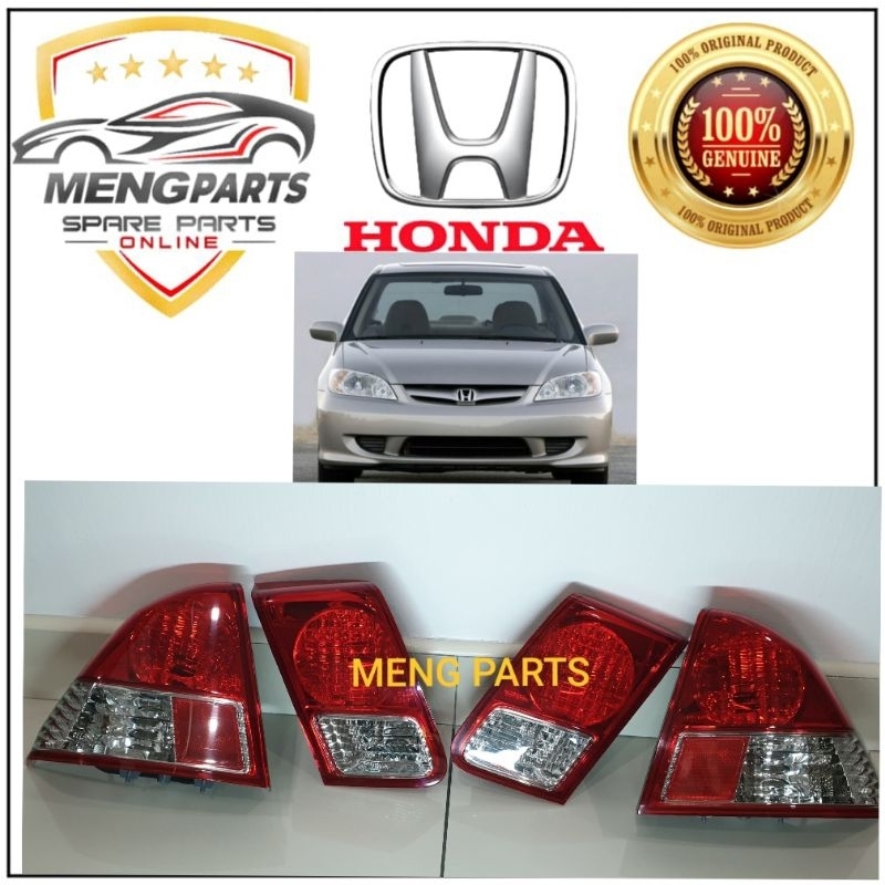 ORIGINAL HONDA CIVIC ES S5A ,S5G 2003Y TAIL LAMP BODY & BONNET 33501 ...