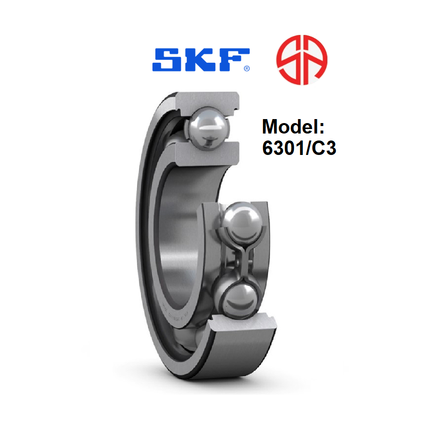 SKF 6301/C3 Deep Groove Ball Bearing 12x37x12 Bearing High Speed ...