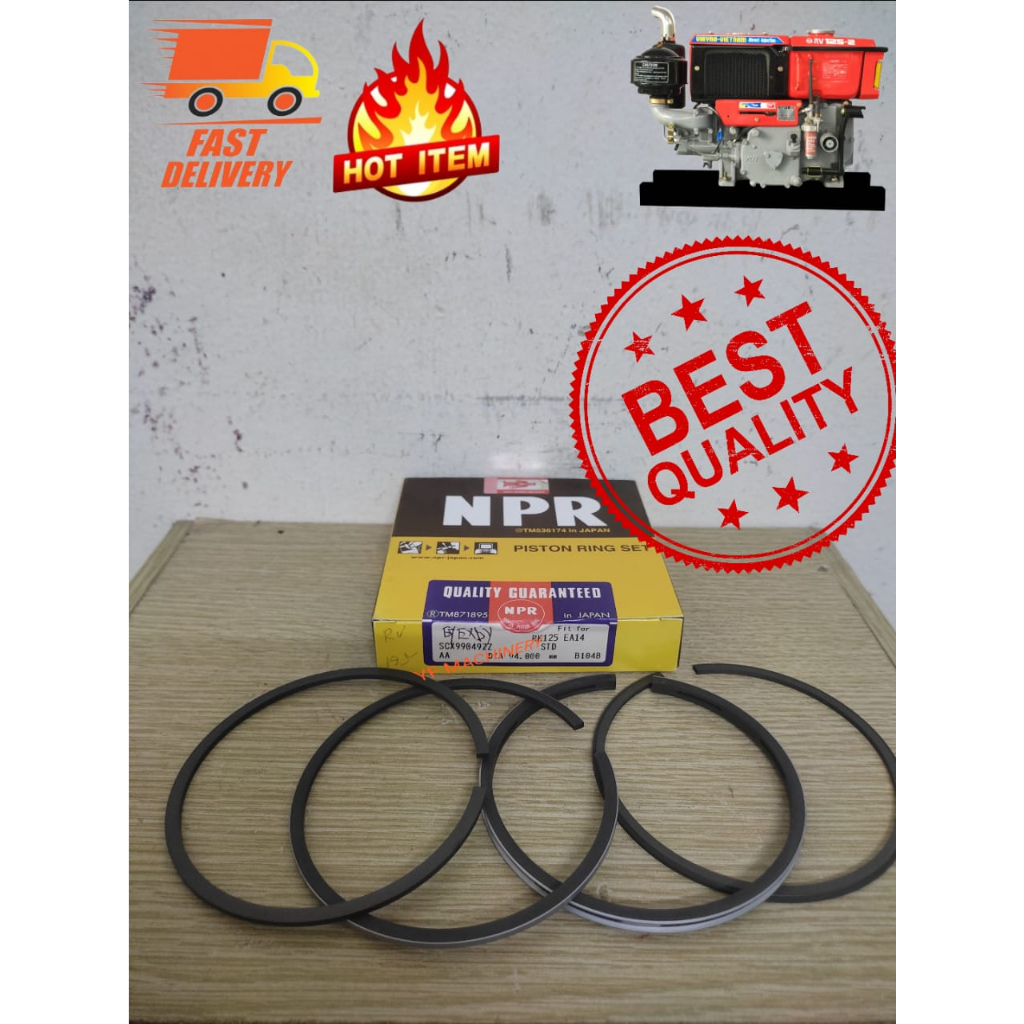 READY STOCK Kubota Vikyno Rv125 RK125 EA12 Liner Piston Ring Kit set ...
