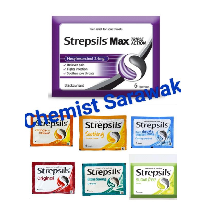 STREPSILS Lozenges 6's Lozenges (Sore Throat) | Shopee Malaysia