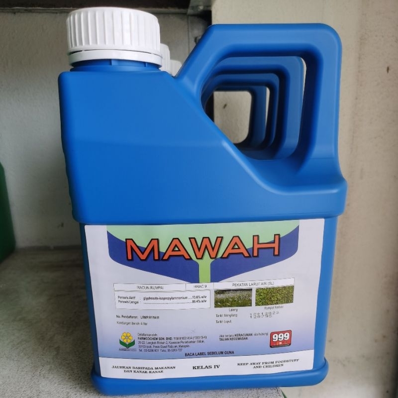 Racun Rumput Mawah 4 Liter / Racun Rumput Lambat Mati / Racun Rumput ...