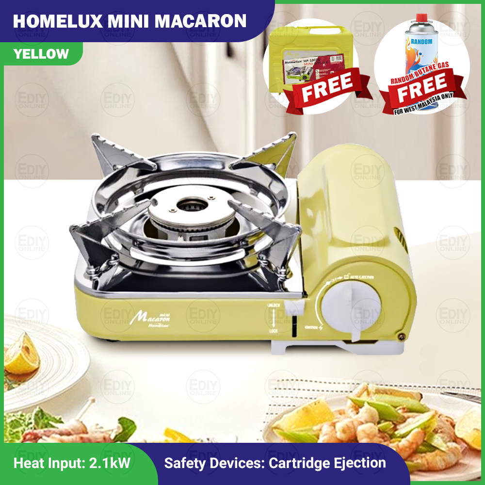 HOMELUX Macaron Mini Portable Gas Cooker Stove Outdoor BBQ Camping ...