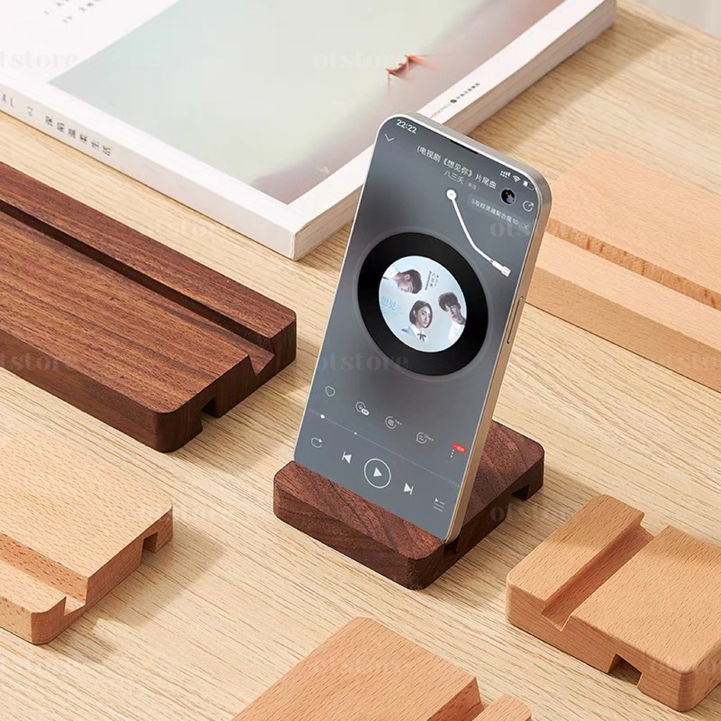 Wooden phone holder small portable phone holder lazy phone holder ...