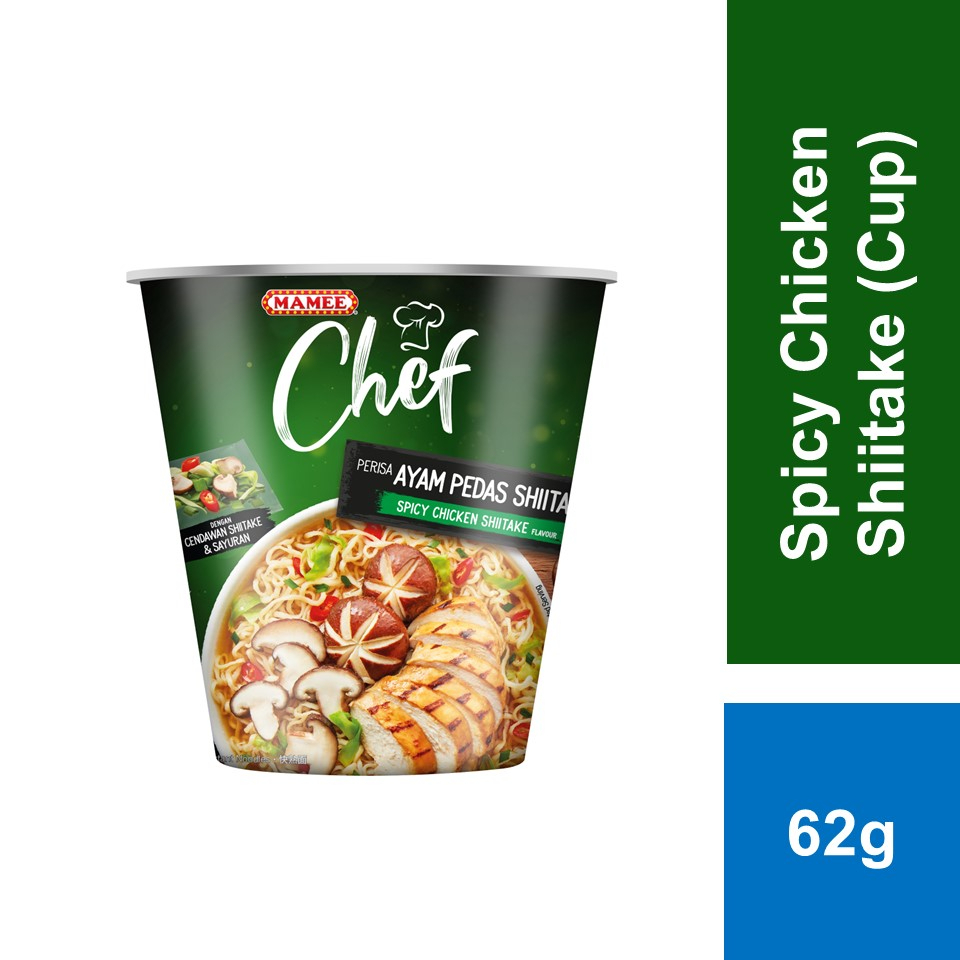Mamee Chef Cup Spicy Chicken Shiitake 62g | Shopee Malaysia