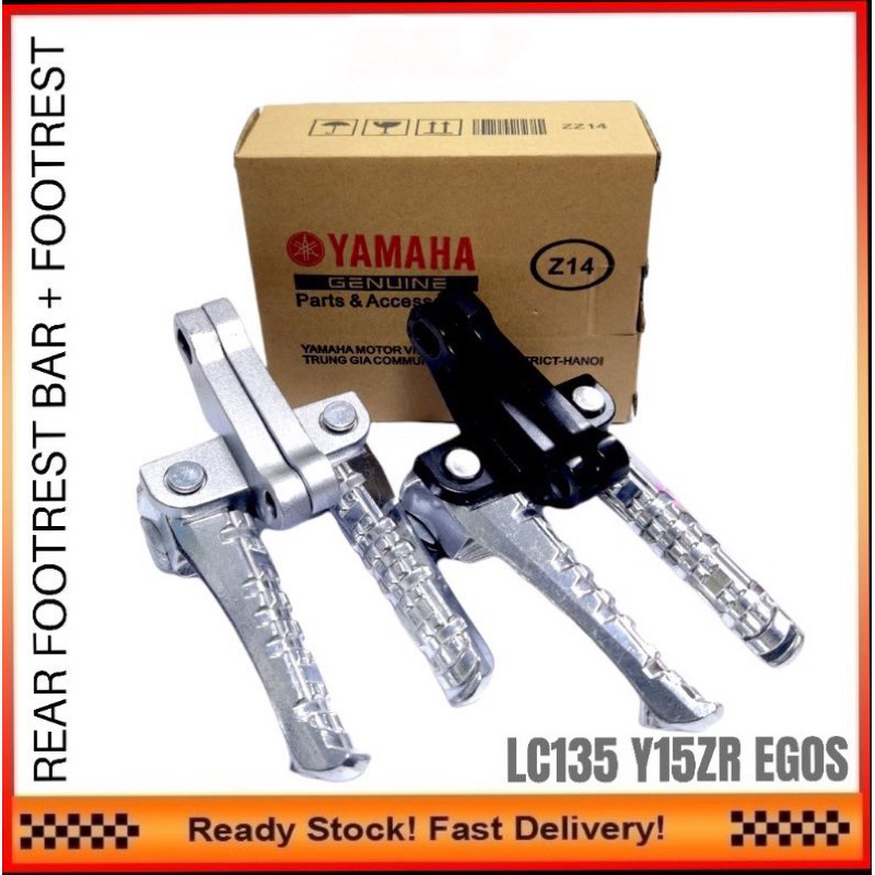 YAMAHA Y15ZR Y16 LC135 EGO REAR FOOTREST FOOTSTEP FULL SET ALLOY PEDAL KAKI BELAKANG TAPAK ...