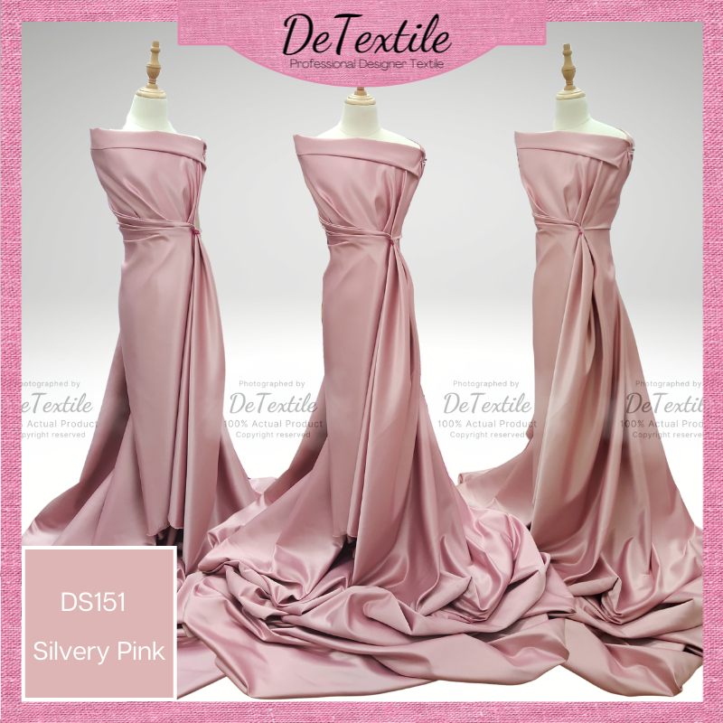 DeTextile Heavy Premium Duchess Satin Bridal Satin Fabric for Wedding ...