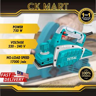 TOTAL TL7508226 Electric Wood Planer / MOSTAZ MS1900B / ASAKO Corded ...