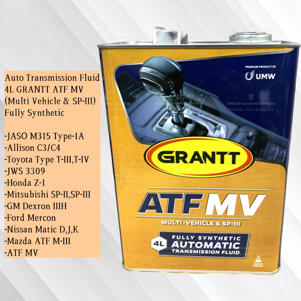 4 LITER GRANTT ATF MV SP3 MULTI VEHICLE FULLY SYNTHETIC, 4L AUTO ...