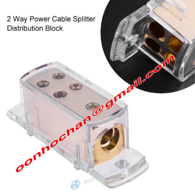 4AWG 8AWG GAUGE POWER GOLD DISTRIBUTION BLOCK CAR AUDIO WIRING 1 TO 4 ...