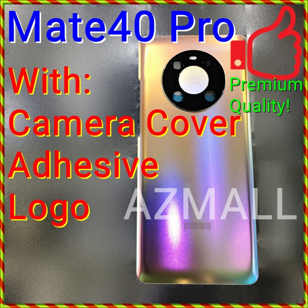 (3 Colors) NEW ORI Back Glass Battery Camera Cover Housing for HUAWEl Mate 40 Pro / Mate40 Pro ...
