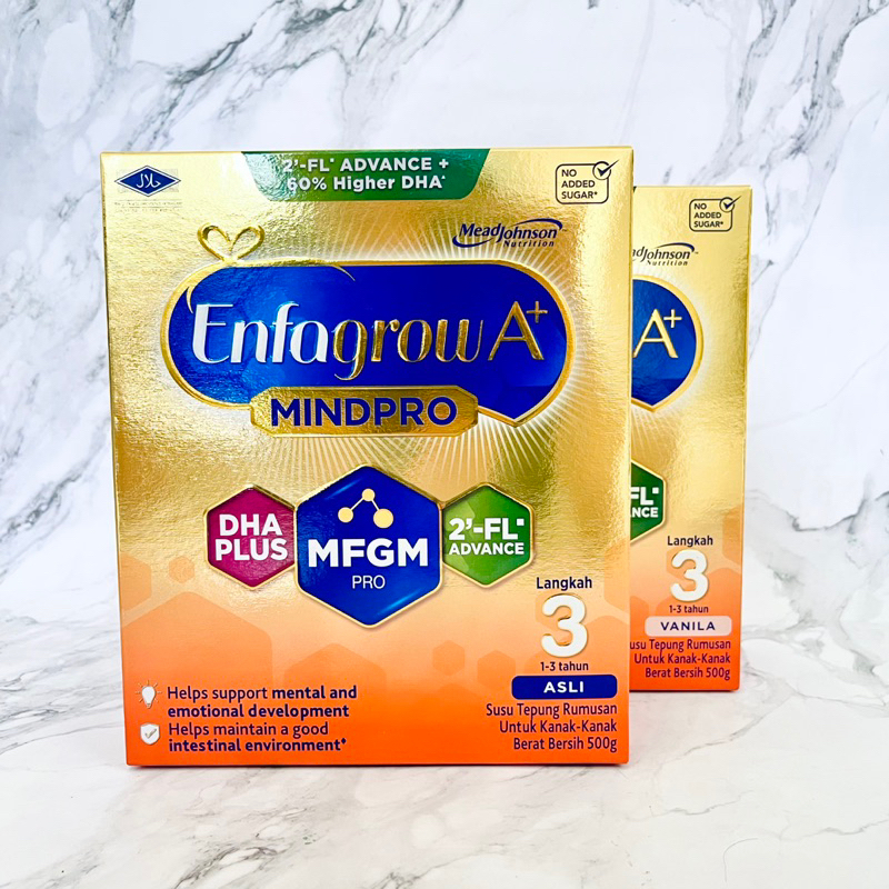 Enfagrow A+ MindPro 2'-FL Step 3 Original / Vanilla - (500g/580g/1.16kg per Pack) (Milk Formula ...