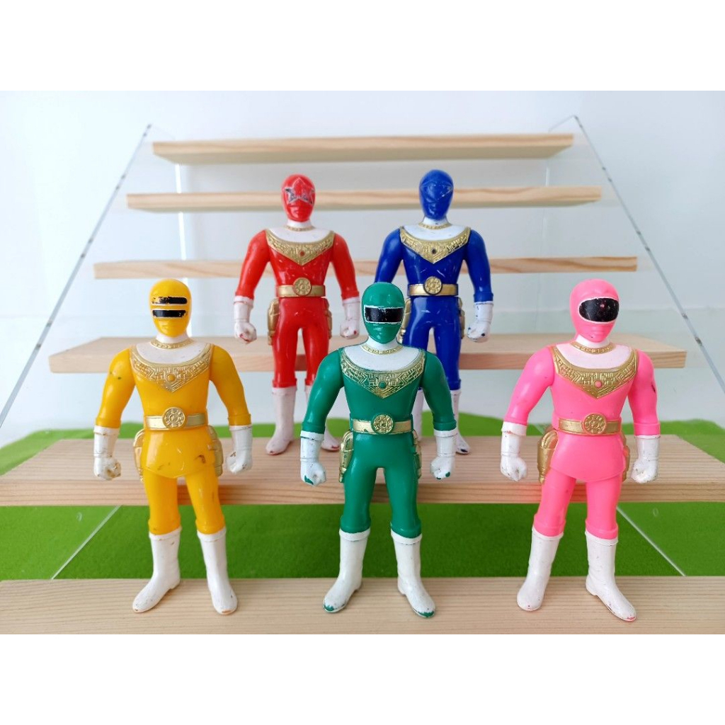 Chouriki Sentai Ohranger 12cm sofubi set 1994 made in Japan | Shopee ...