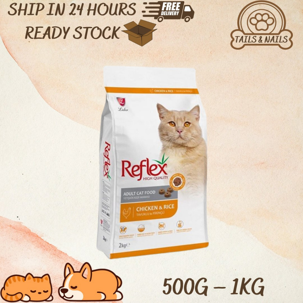 Repack Reflex Plus Cat Food 1KG & 500G (Salmon , Chicken , Urinary ...