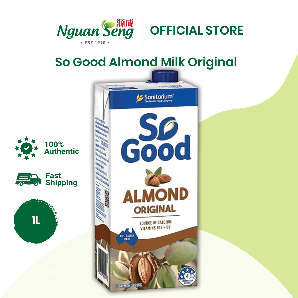 (Buy 1) Sanitarium So Good Almond Plant-Based Low Fat Milk Original (1L ...