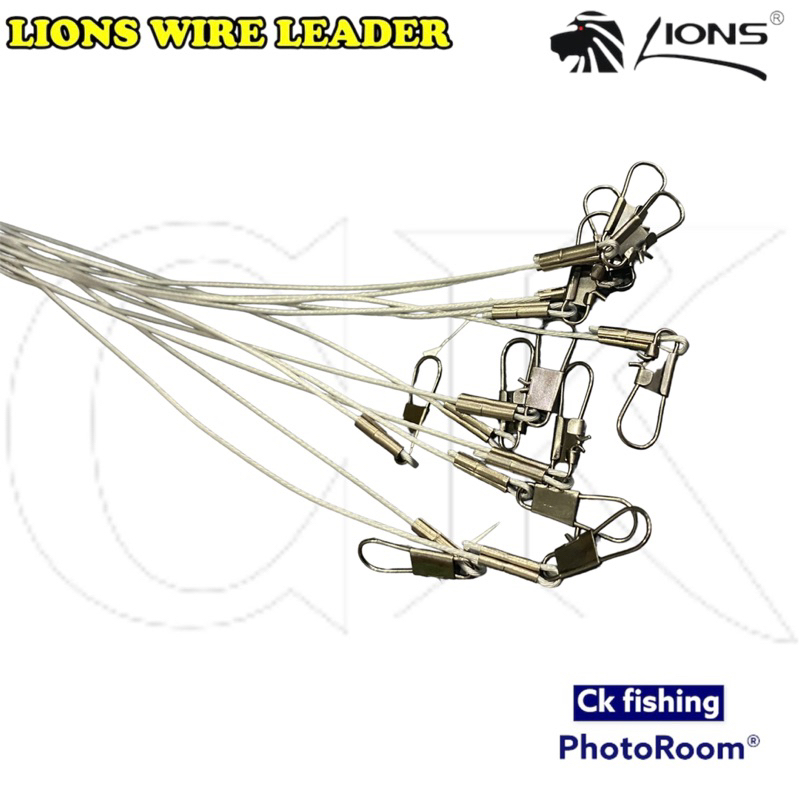 Lions Wire Leader ( Pack 12pcs ) Soft Fishing Wire Line / Fishing Cable ...