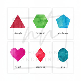 Flashcard Shapes for Toddlers | Flashcard Bentuk | Preschool Shapes ...