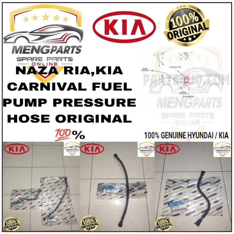 ORIGINAL 💯% NAZA RIA,KIA CARNIVAL FUEL PUMP PRESSURE HOSE LONG / SHORT ...
