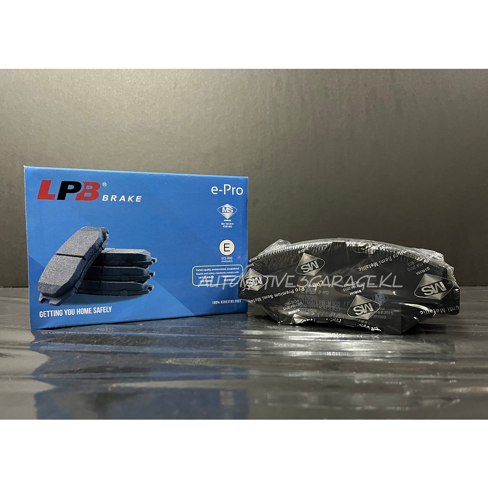 LPB E-PRO BRAKE PADS - FRONT - A07650 - HONDA CRV S9A RD4 / CIVIC FC ...