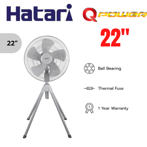 Hatari 22″/25" Industrial Huge Fan (Tripod) IQ22MI / IQ25MI (Grey) | Shopee Malaysia